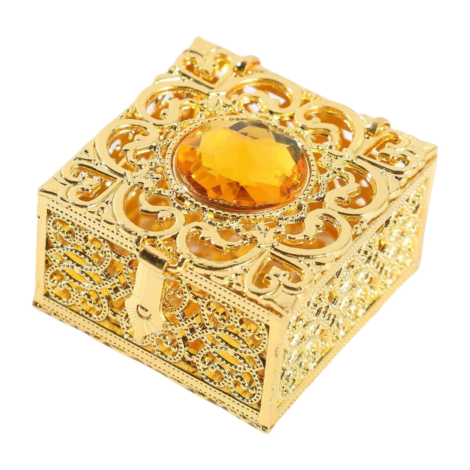 Compact Retro Jewelry Holder Small Portable Jewelry Box Multipurpose ...