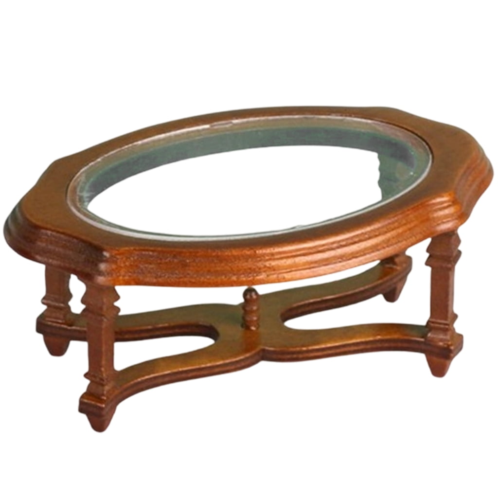 Compact Retro Side Table Strong Natural Wood Ideal For Model Arrangements - Walmart.com