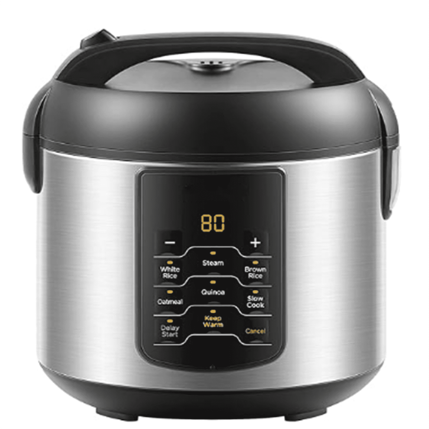 Compact Rice Cooker, 6-in-1 Stainless Steel Multi Cooker, Slow Cooker ...