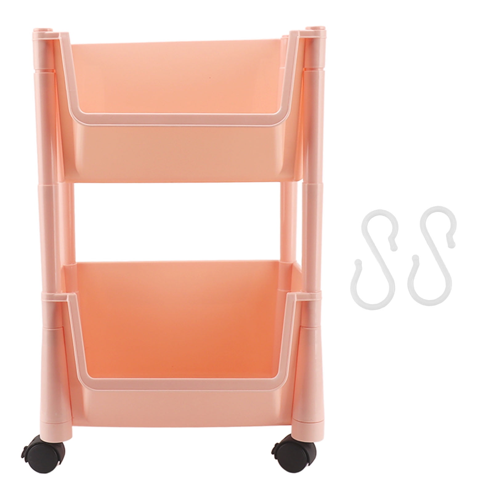 Compact Rolling Storage Organizer Large Capacity Mobile Utility Cart ...