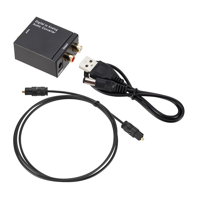Compact SPDIF to RCA Optical Digital Audio Converter for 2-Channel ...
