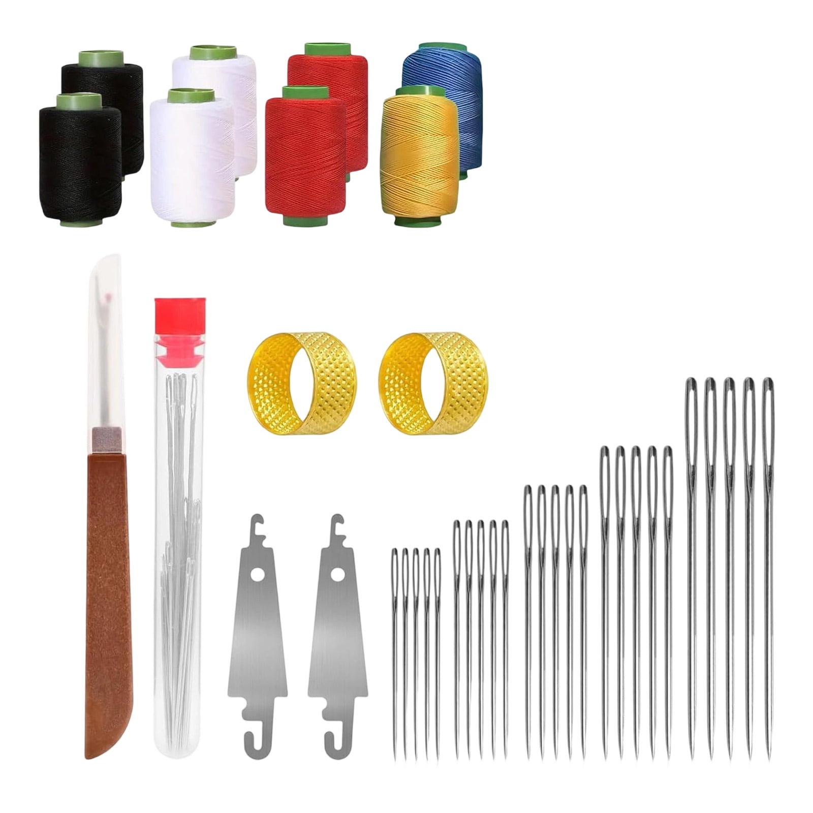 Compact Sewing Set Included 5 Types Needle and Accessible Perfect for ...
