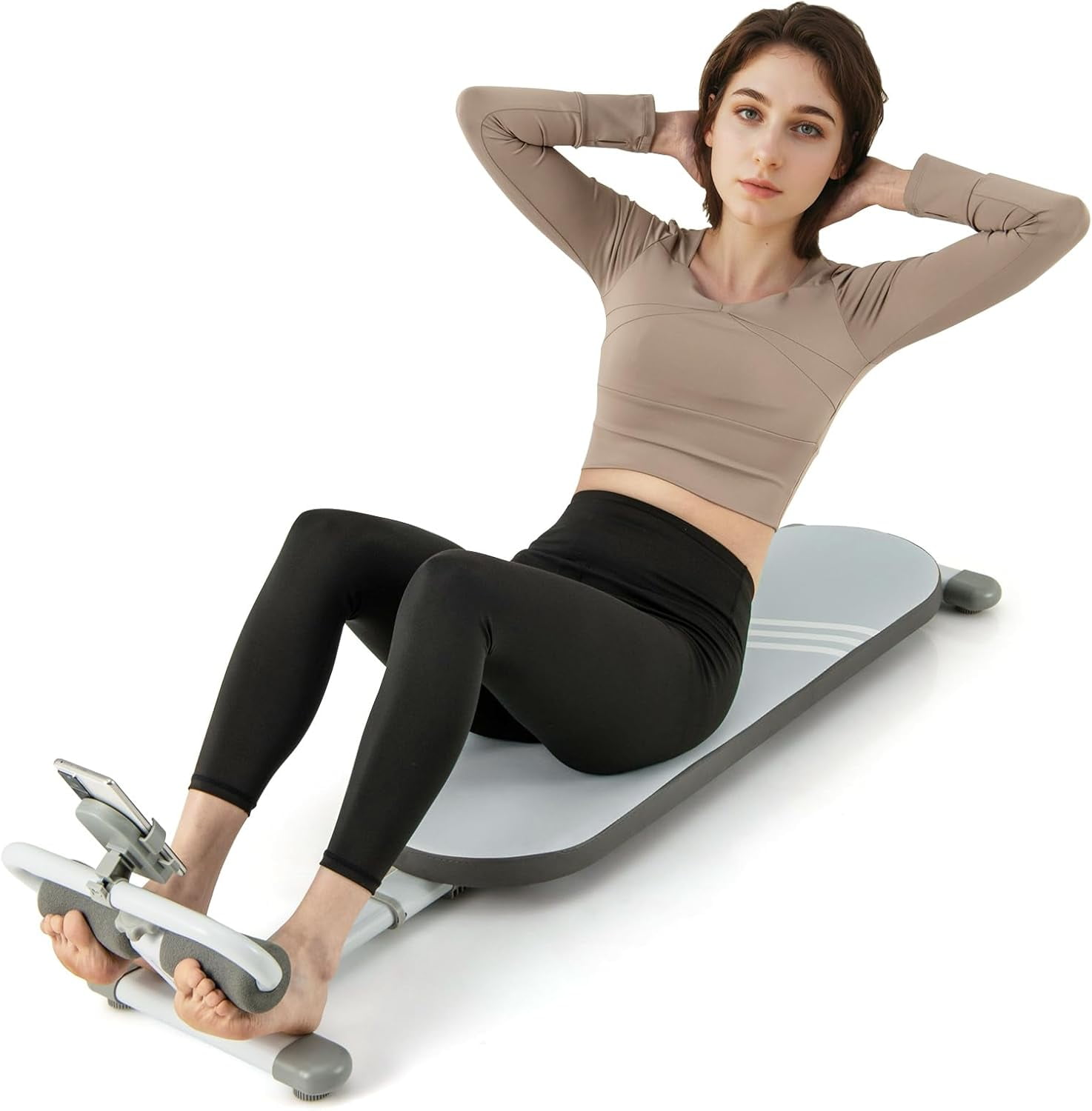 Compact Sit Up Bench, Multi-Functional Flat Bench for Abdominal Muscles ...