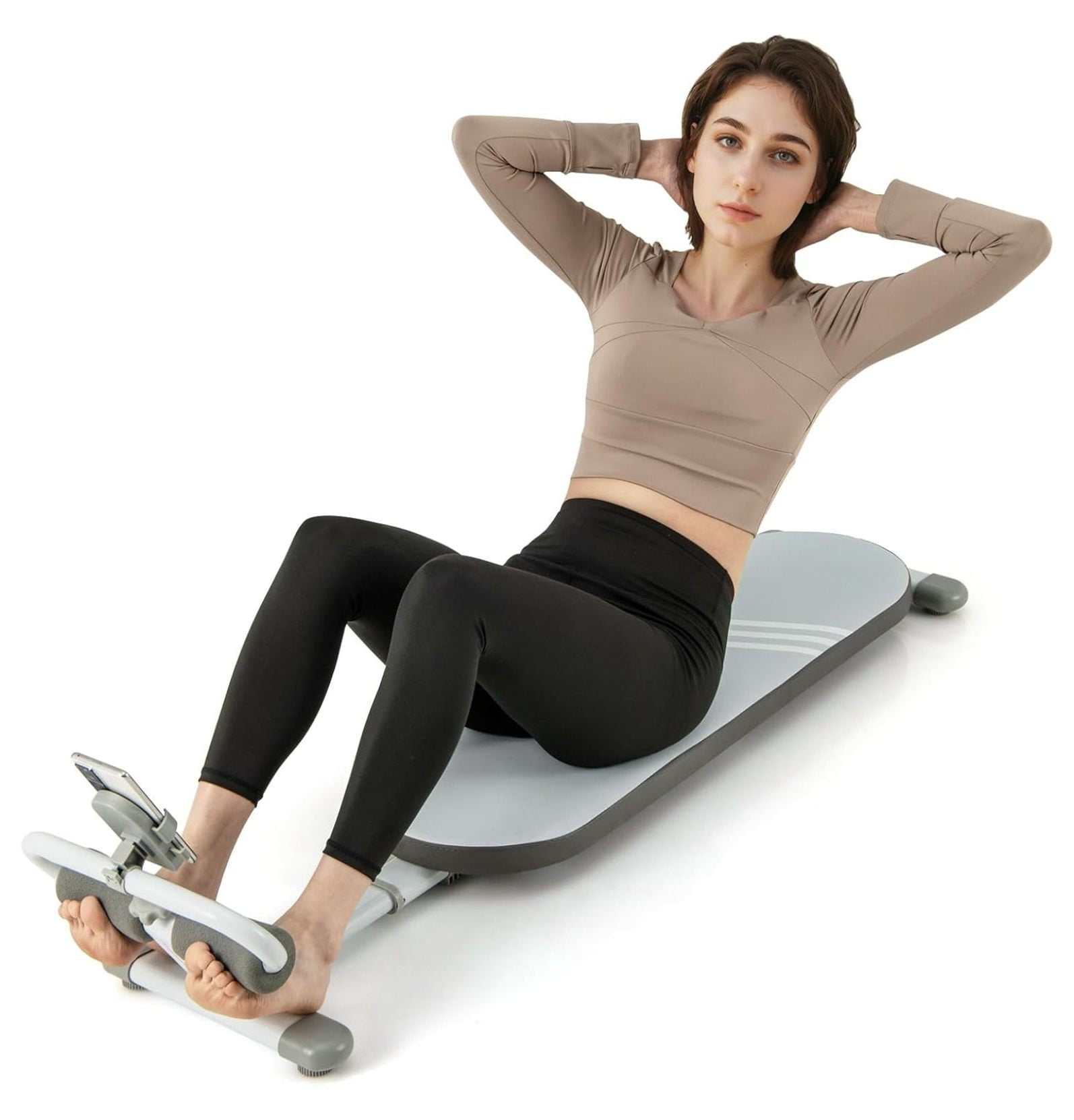 Compact Sit Up Bench, Multi-Functional Flat Bench for Abdominal Muscles ...