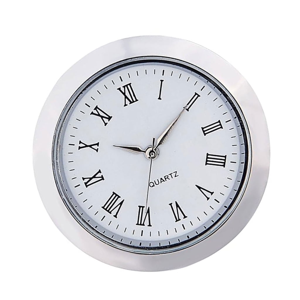 Compact Small Clock Fit Up Vintage Miniature Round Metal Watch Dials ...