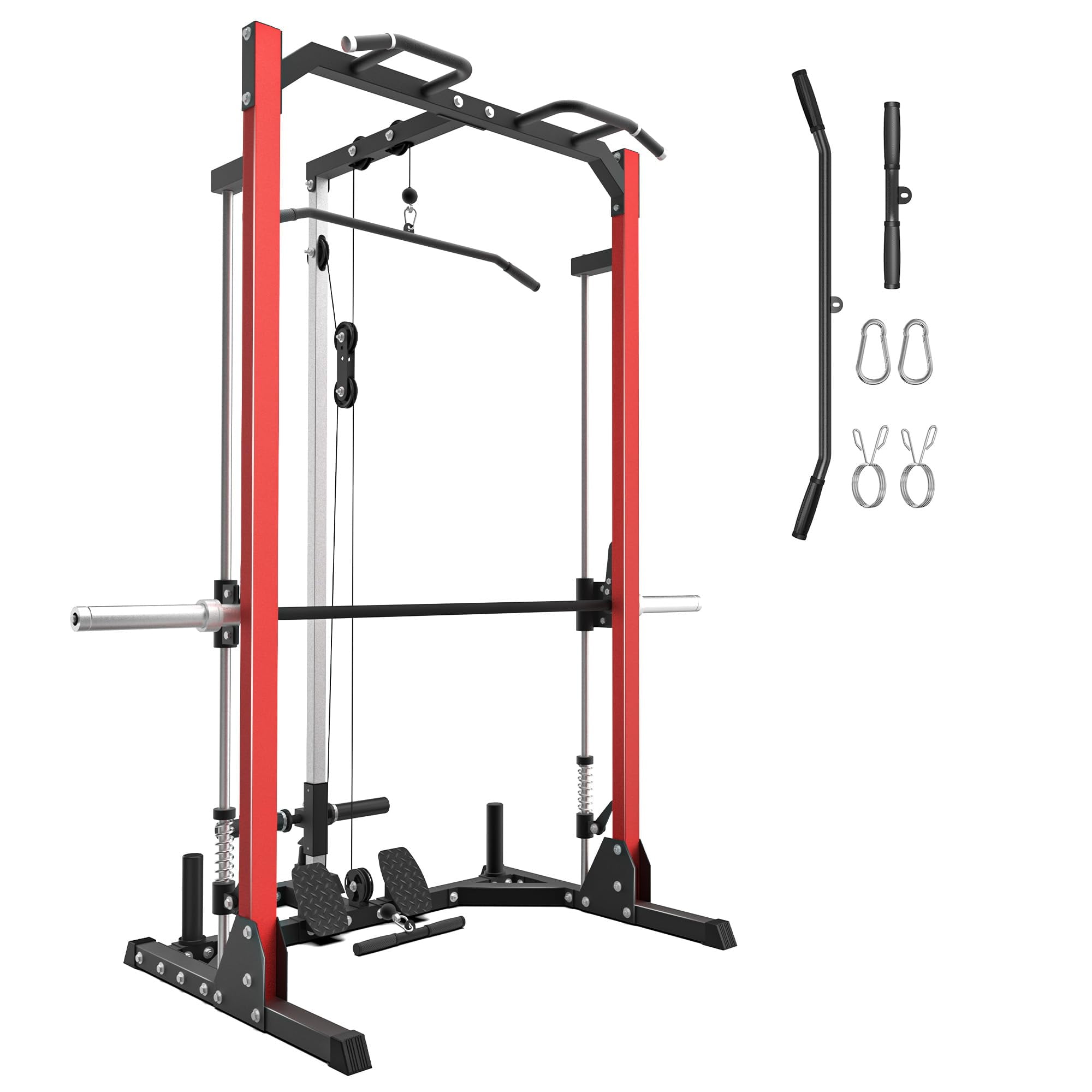 Compact Smith Machine Home Gym - 800lb Barbell Sleeve, Space-Saving ...