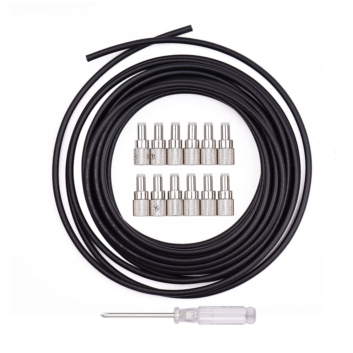 Compact Solderless DC Cable Kit DIY Guitar Pedal d Cables Cus Length ...
