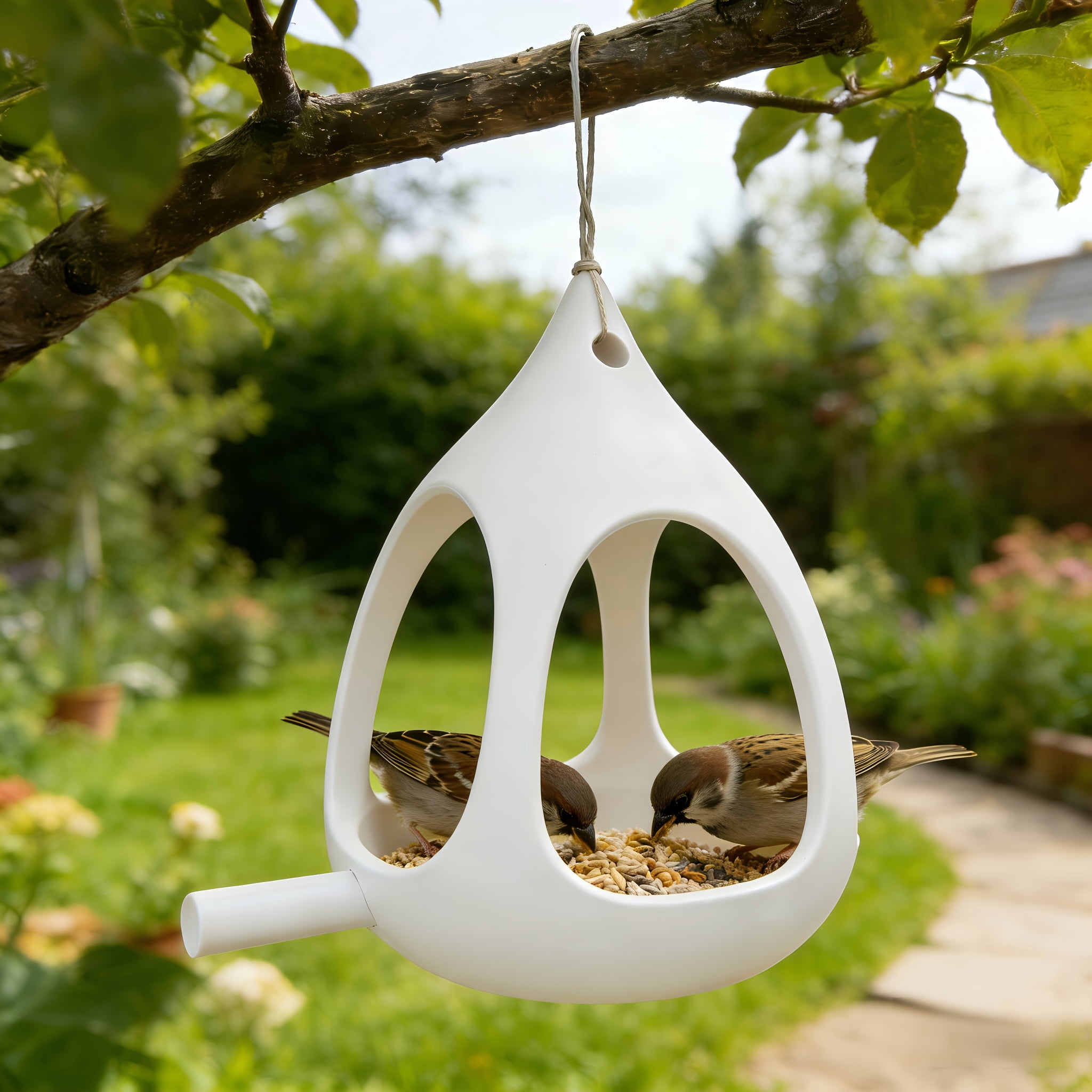 Compact Spherical Bird Feeder with Drainage Holes, Anti-Water ...