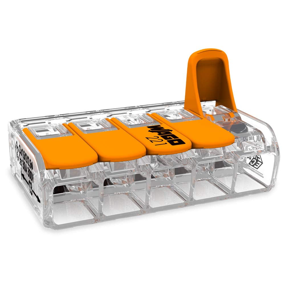 Compact Splicing Connector, for All Conductor Types, max.6 mm², 5 ...