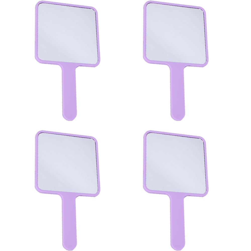 Compact Square Mirror Handy glass mirror girls mini handle mirror ...