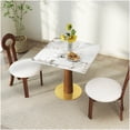 Compact Square Table for Small Spaces, 2-Person Dining Table with ...