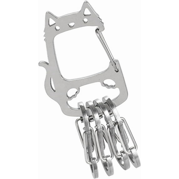 Compact Stainless Steel Keychain Easy To Attach And Detach Great For ...