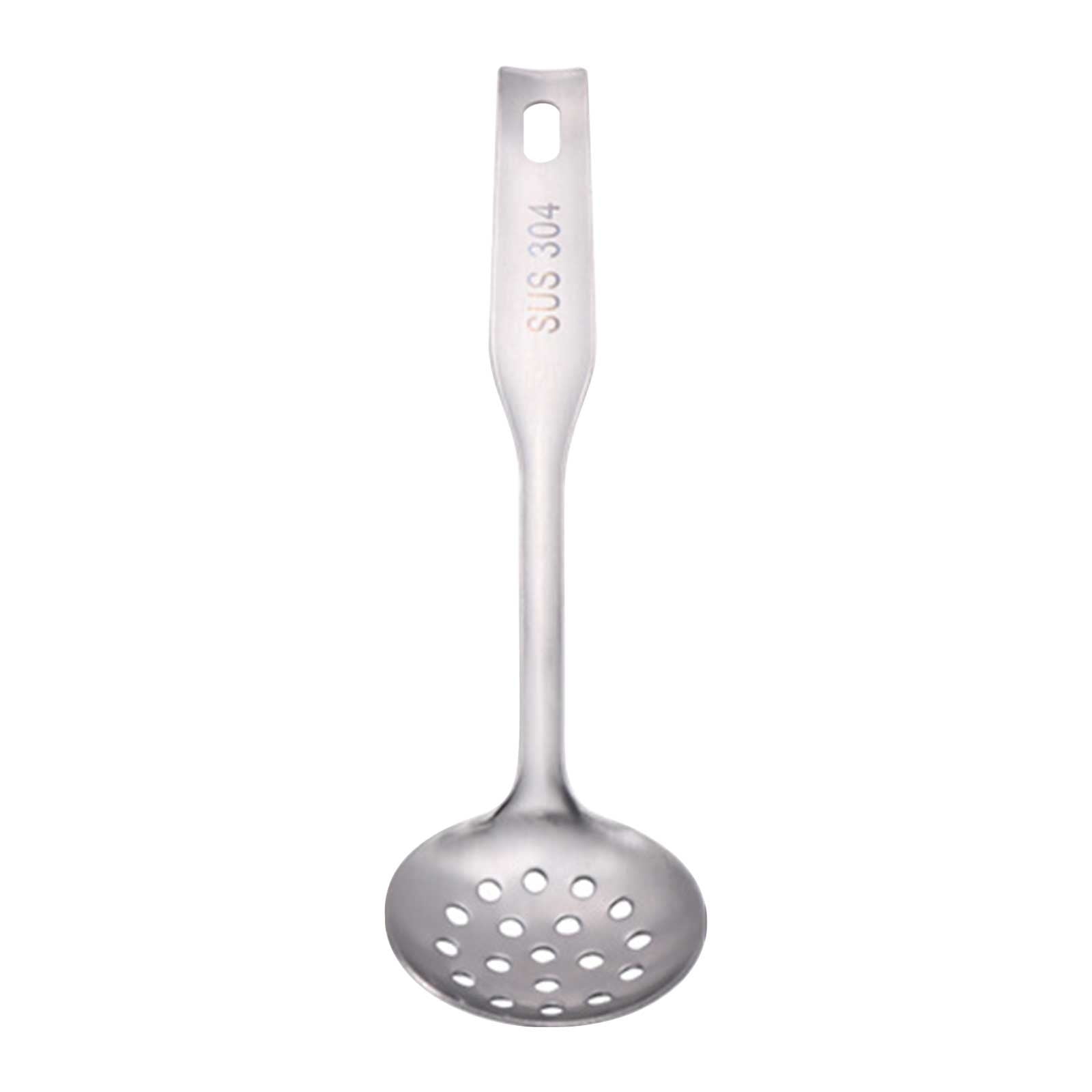 Compact Stainless Steel Skimmer Spoon C - Mini Kitchen Tool for Cooking ...