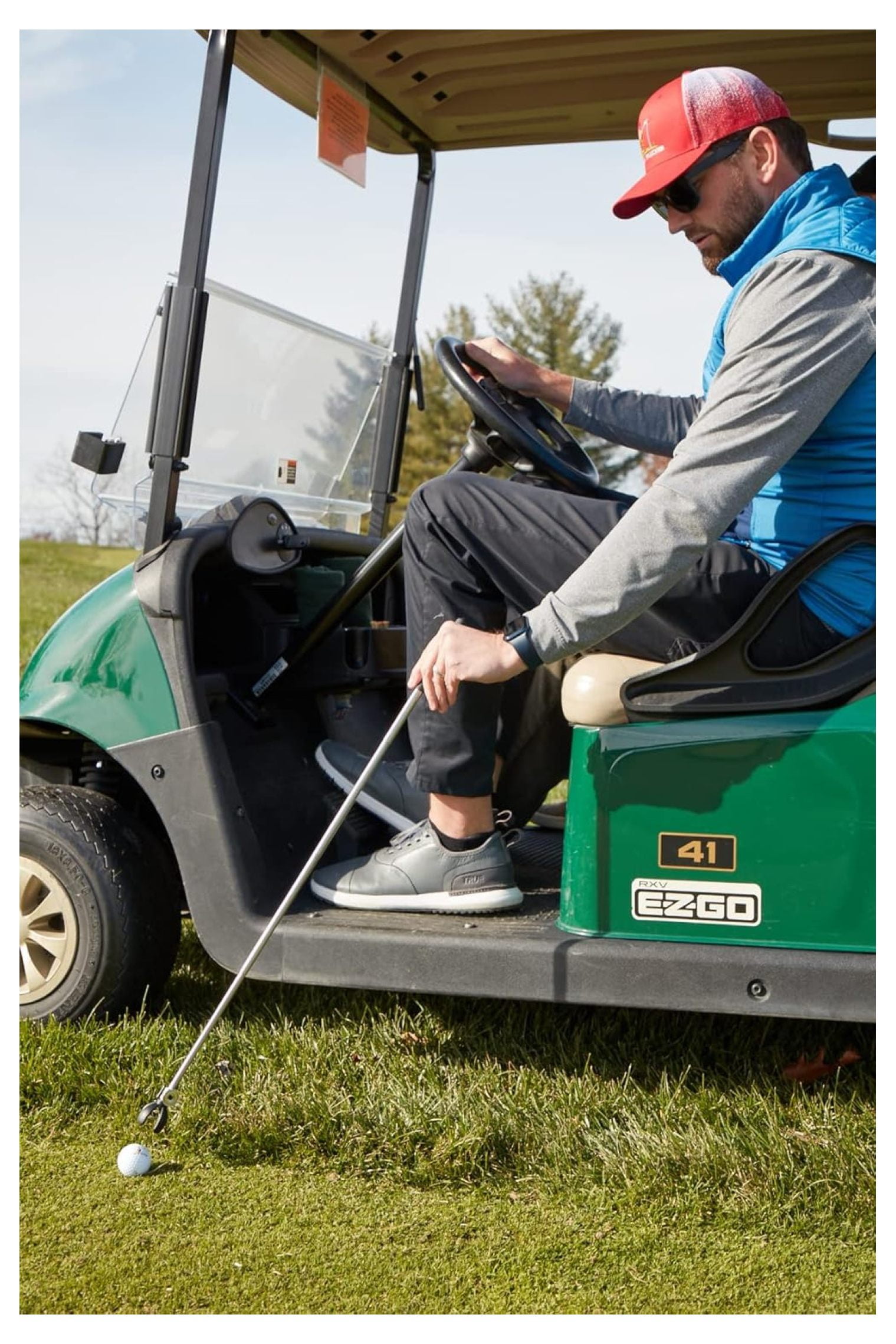 Compact Stainless Steel Telescopic Golf Retriever and Grabber with ...