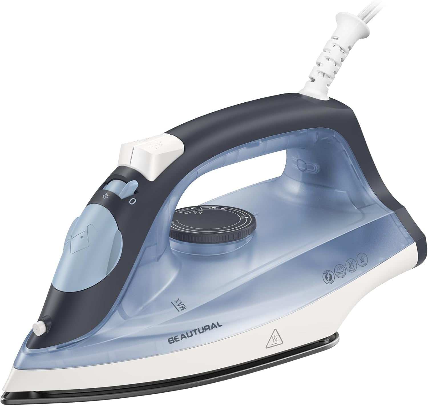 Compact Steam Iron for Clothes, Non-Stick Soleplate, Burst of Steam ...