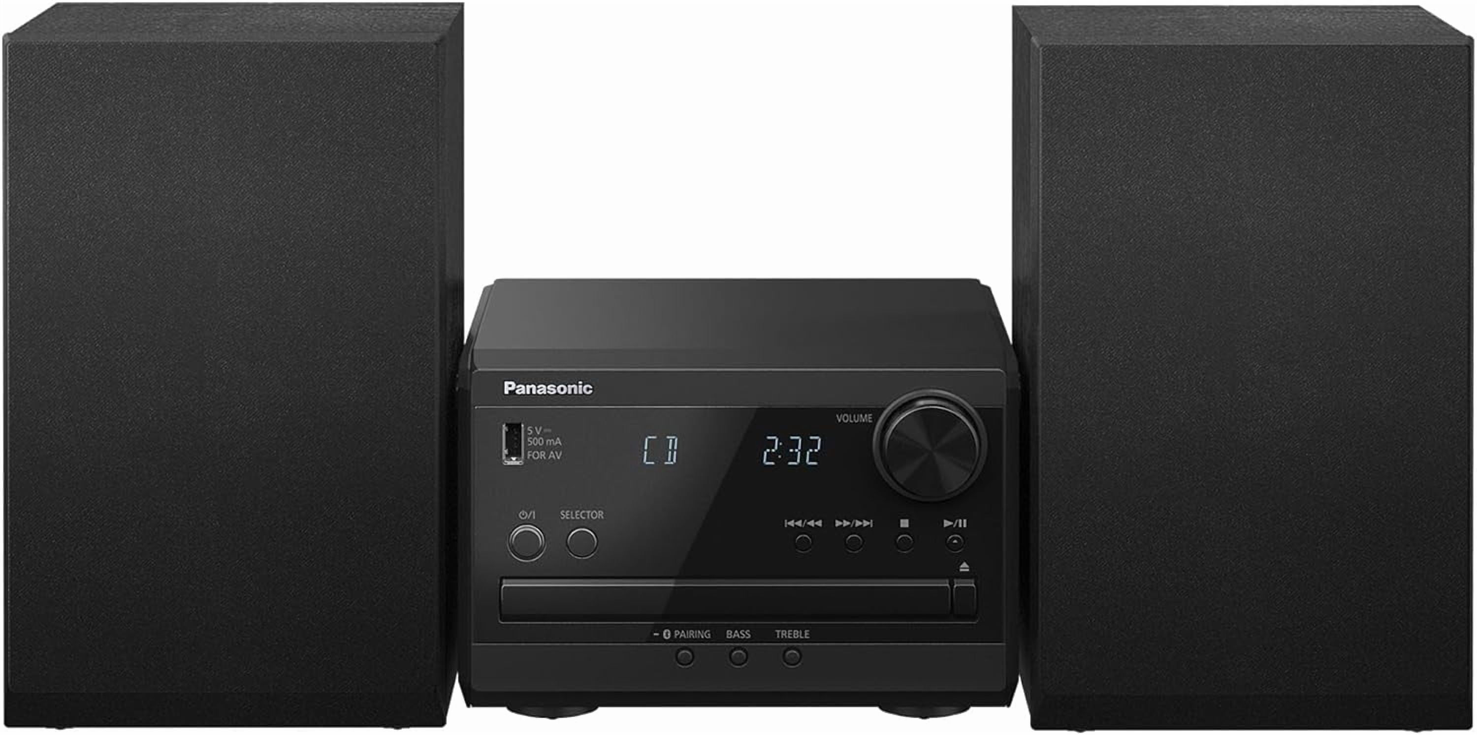 Compact Stereo System with CD Player, Bluetooth, FM Radio and USB with ...