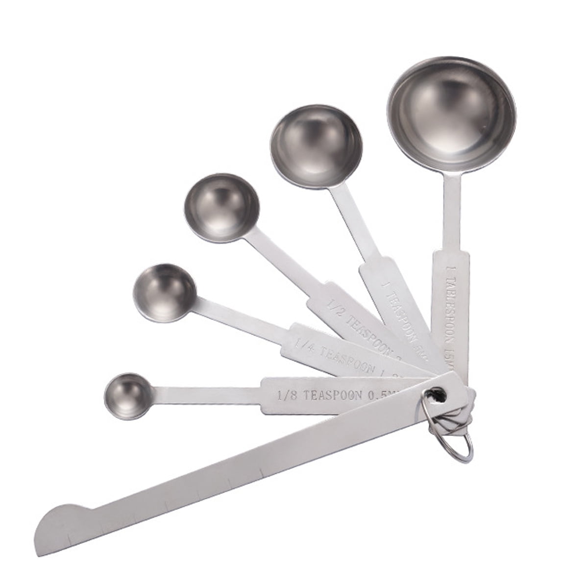 Compact Storage Measuring Spoons, Stainless Steel for Accurate Dry and ...