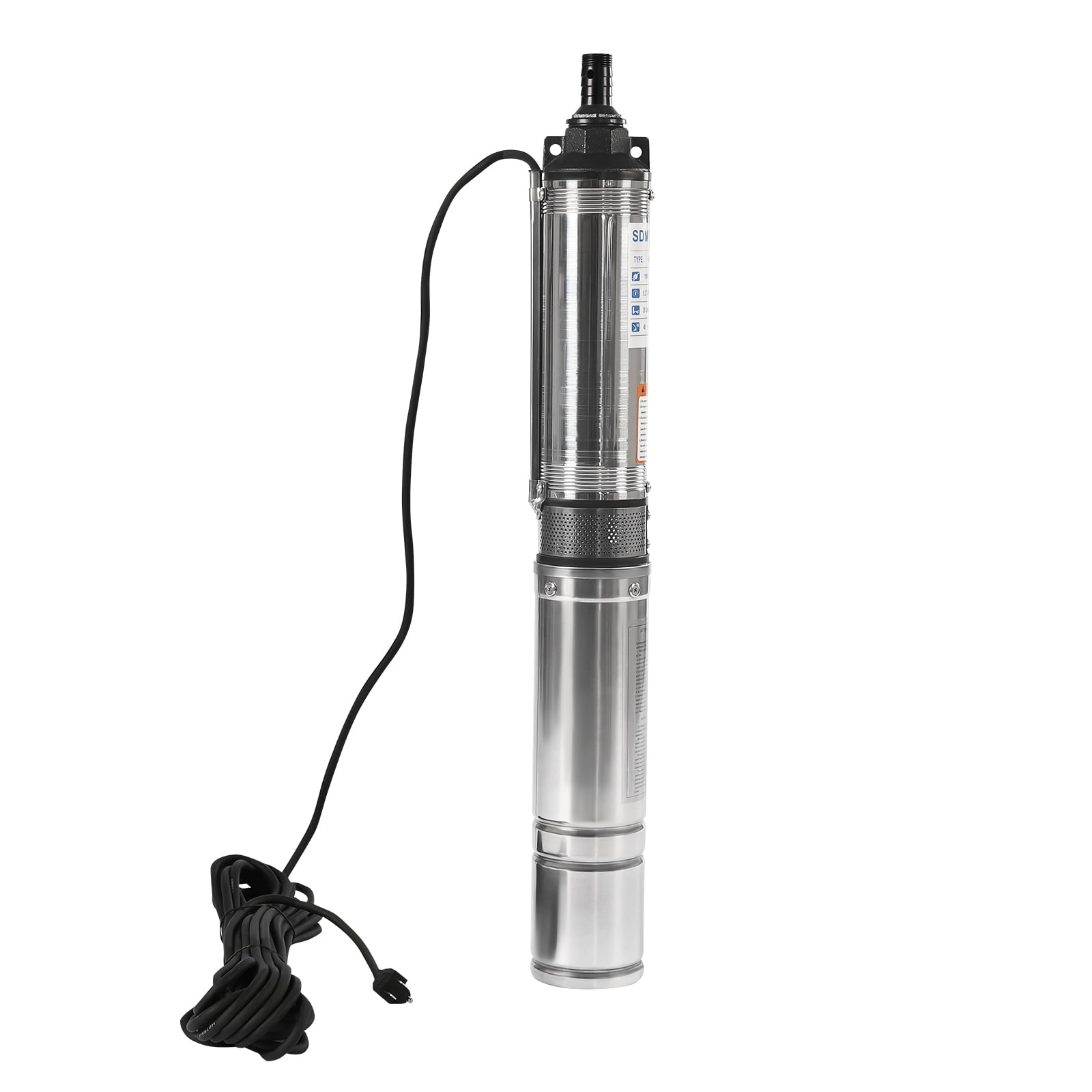 Compact Submersible Water Pump, 157ft Deep Water Pumping, Stainless ...