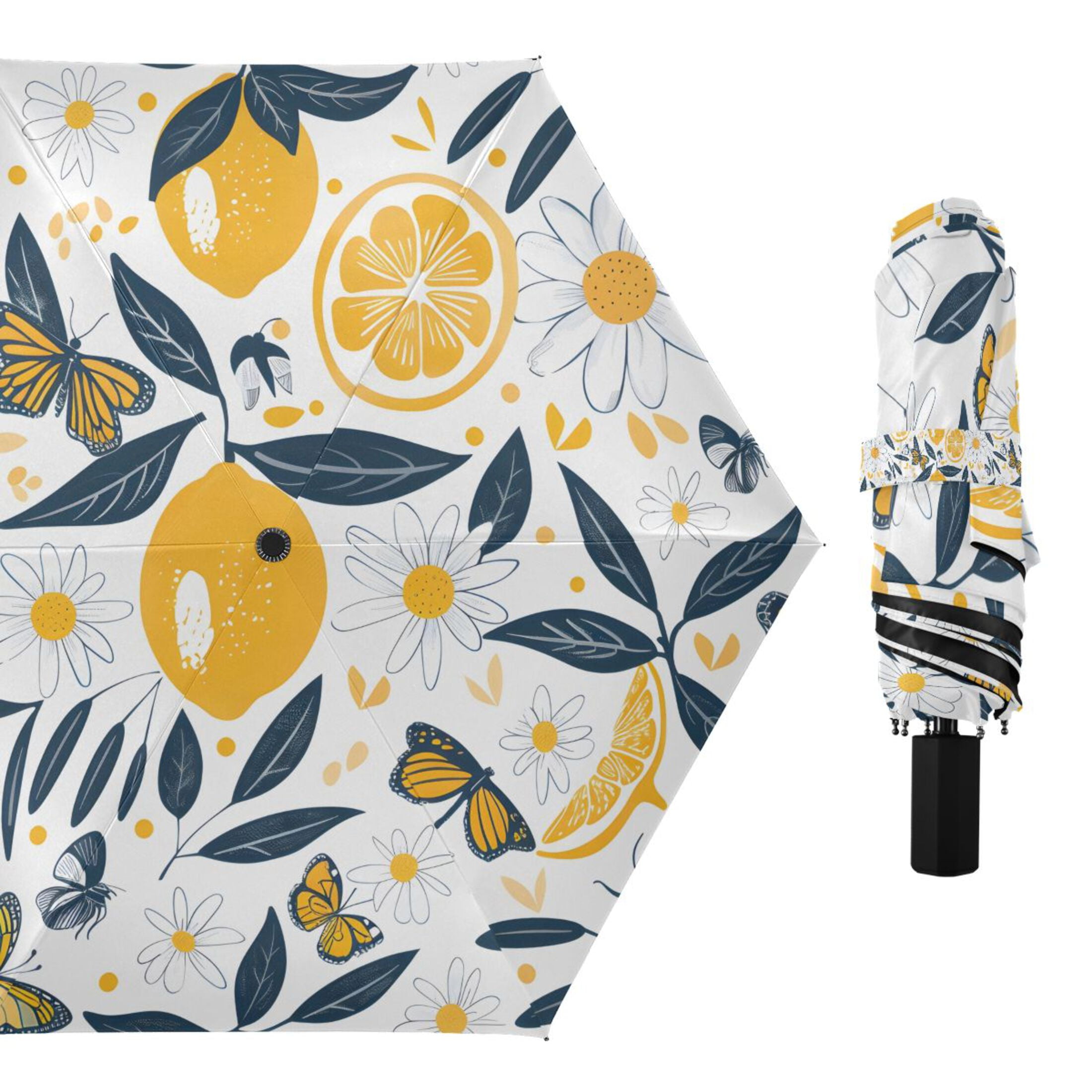 Compact Sun Umbrella Windproof Travel Umbrellas for Rain Strong ...