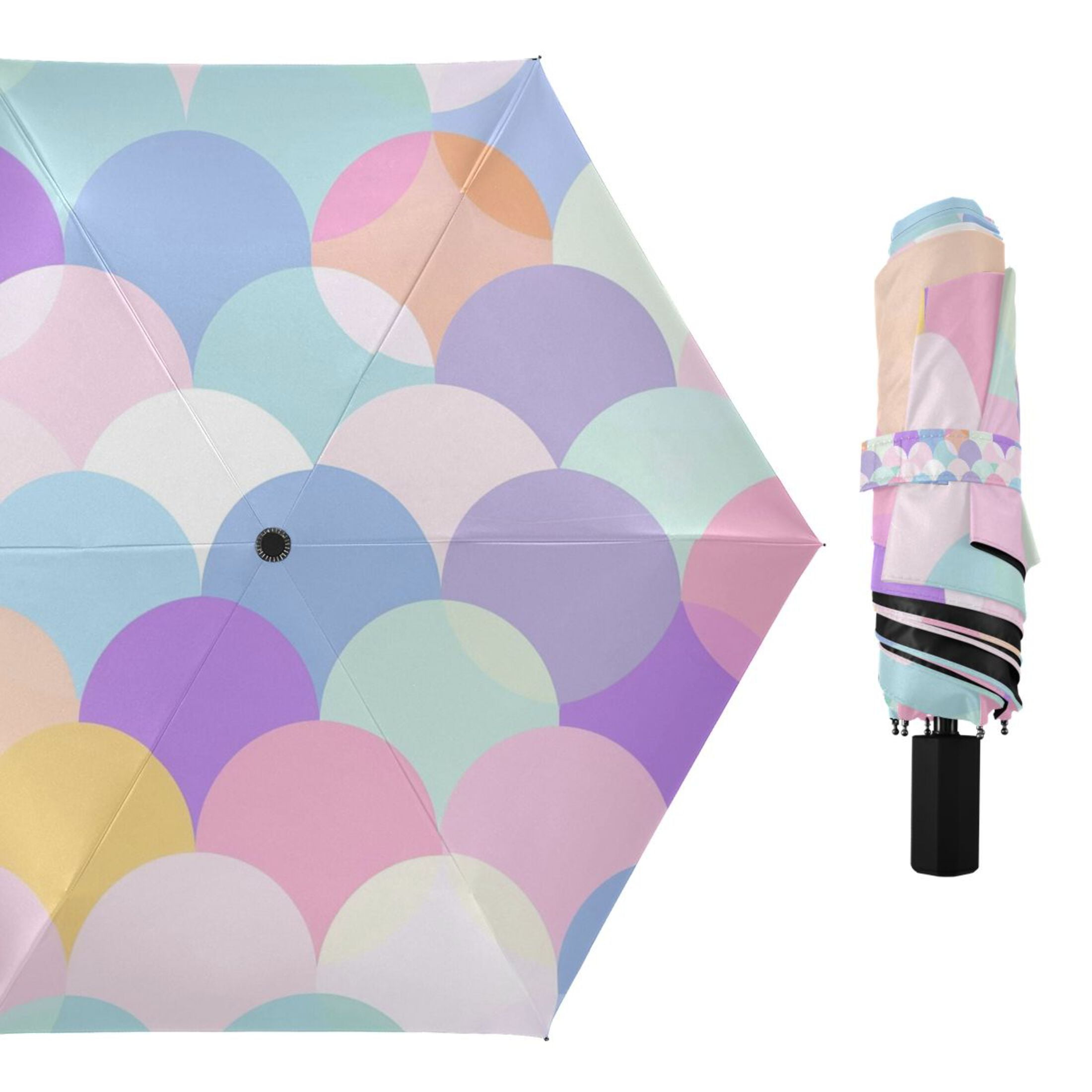 Compact Sun Umbrella Windproof Travel Umbrellas for Rain Strong ...