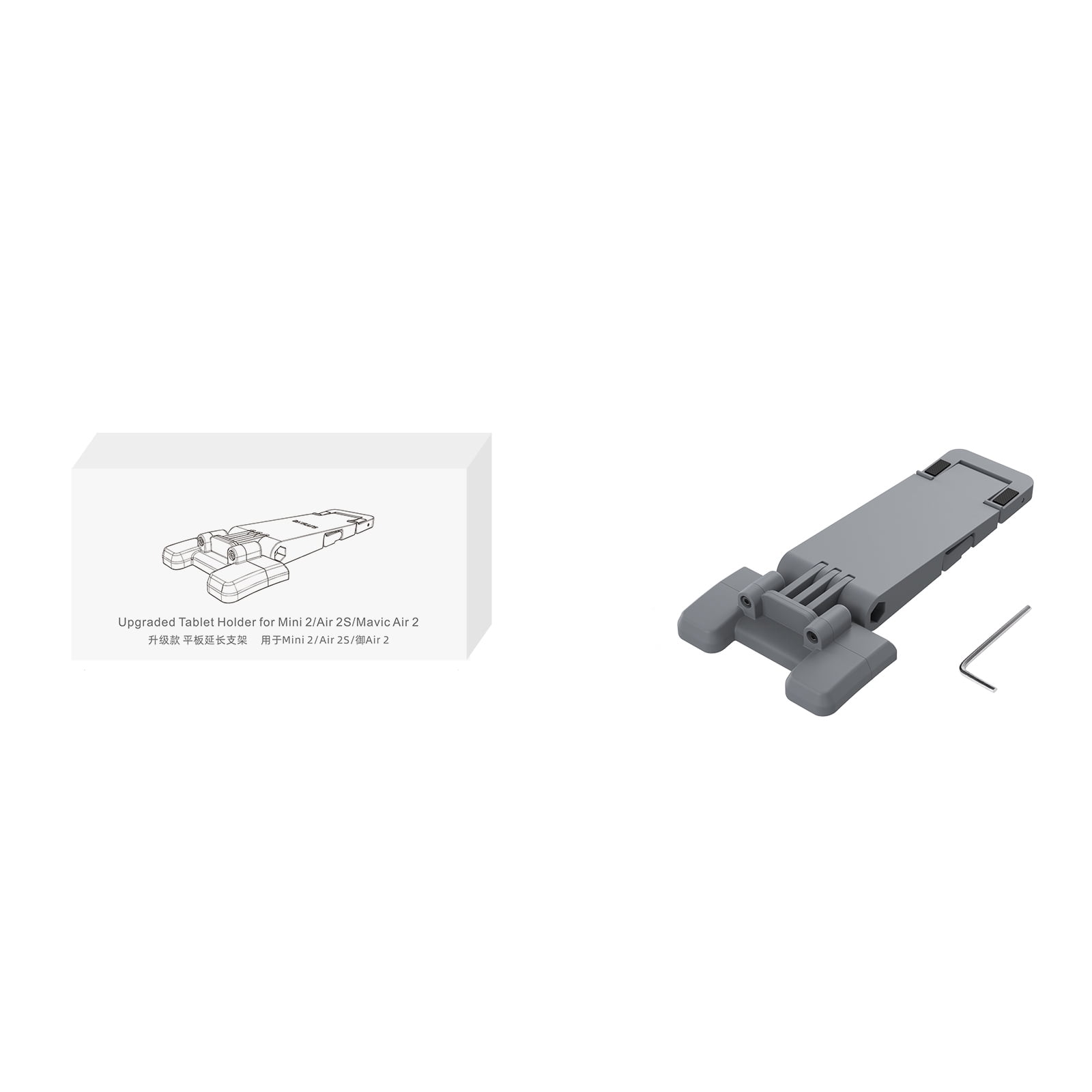Compact Tablet Bracket for DJI Controllers Lightweight 49g, Fits 7.9-11 ...