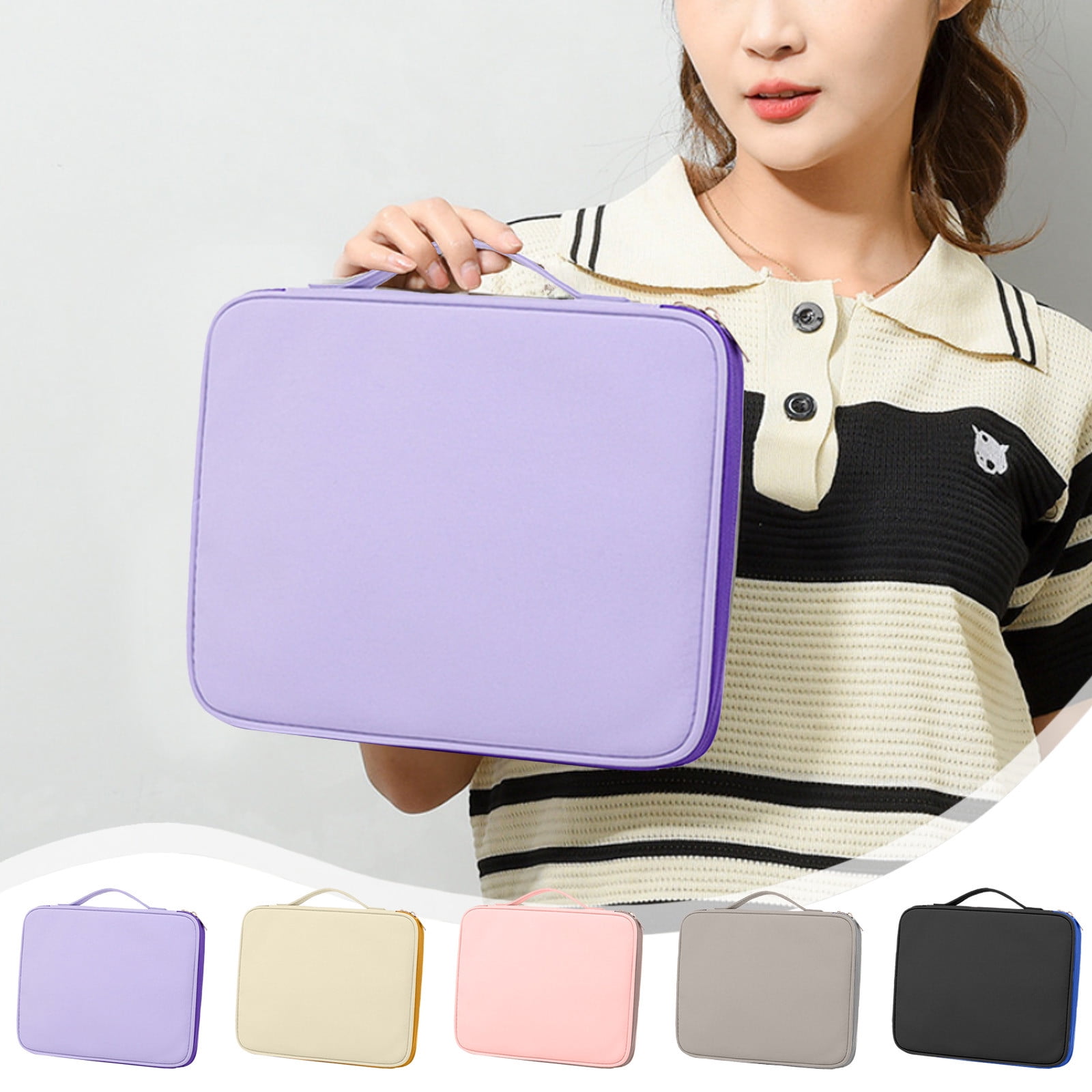Compact Tablet Organizer Case Multi-Compartment Waterproof Sleeve for ...