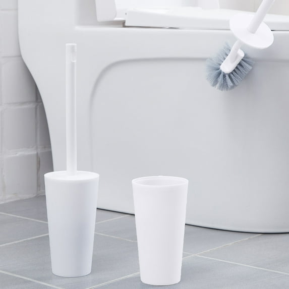 Compact Toilet Bowl Brush and Cleaner Set with Removable Water Tank ...