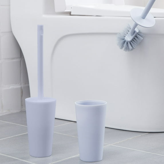 Compact Toilet Bowl Brush and Cleaner Set with Removable Water Tank ...