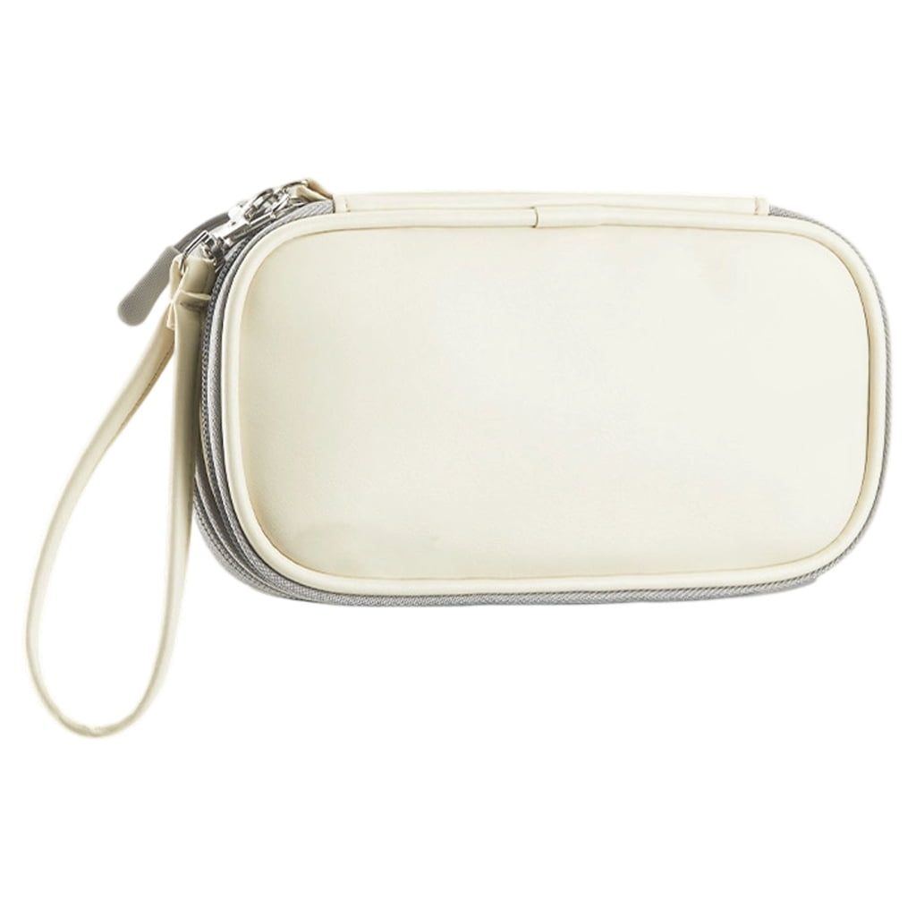 Compact Travel Cord Storage Bag PU Storage Bag Double Layer Design For ...