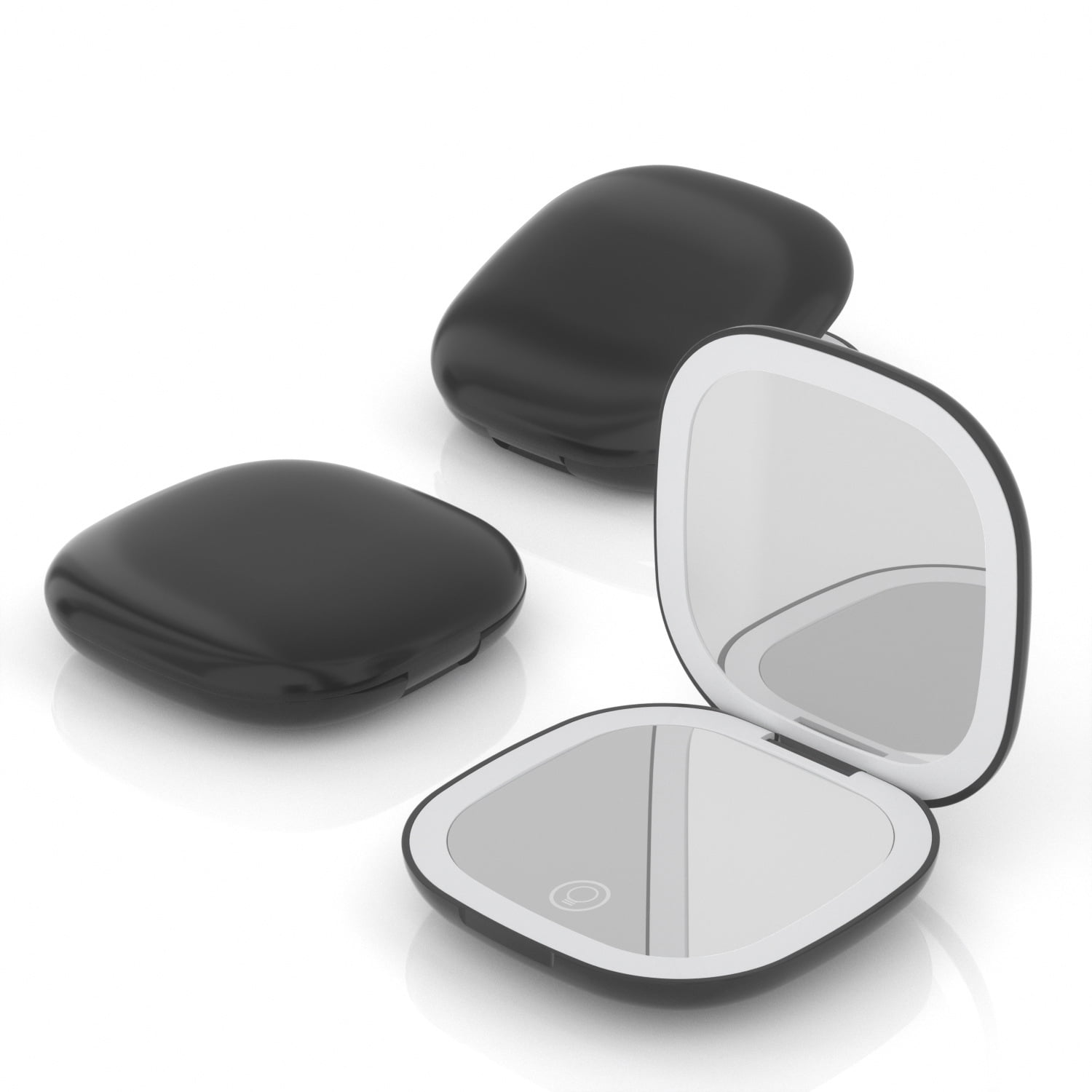 Compact Travel Mirror, 2-Sided Rechargeable Travel Makeup Mirror, 1X ...