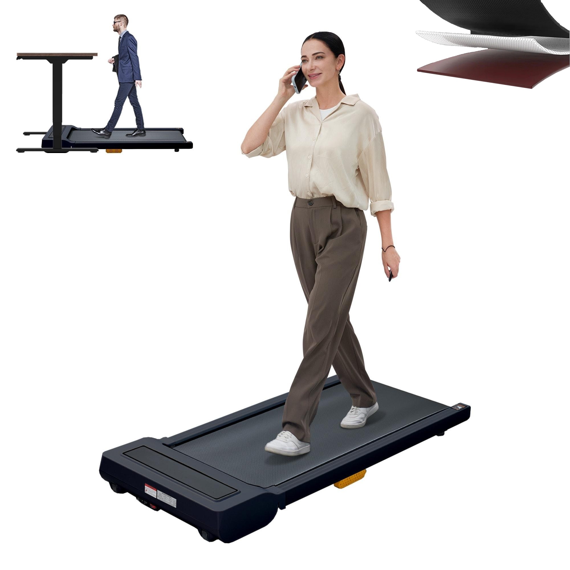 Compact Treadmill with High-Efficiency Brushless Motor LED Display ...
