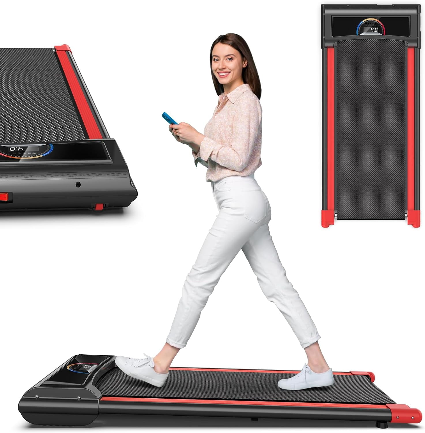Compact Treadmills for Home Treadmills Walking Pad Under Desk Treadmill ...