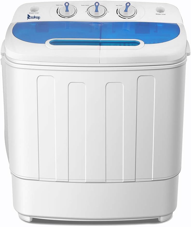Compact Twin Tub with Built-in Drain Pump XPB46-RS4 13Lbs Semi ...