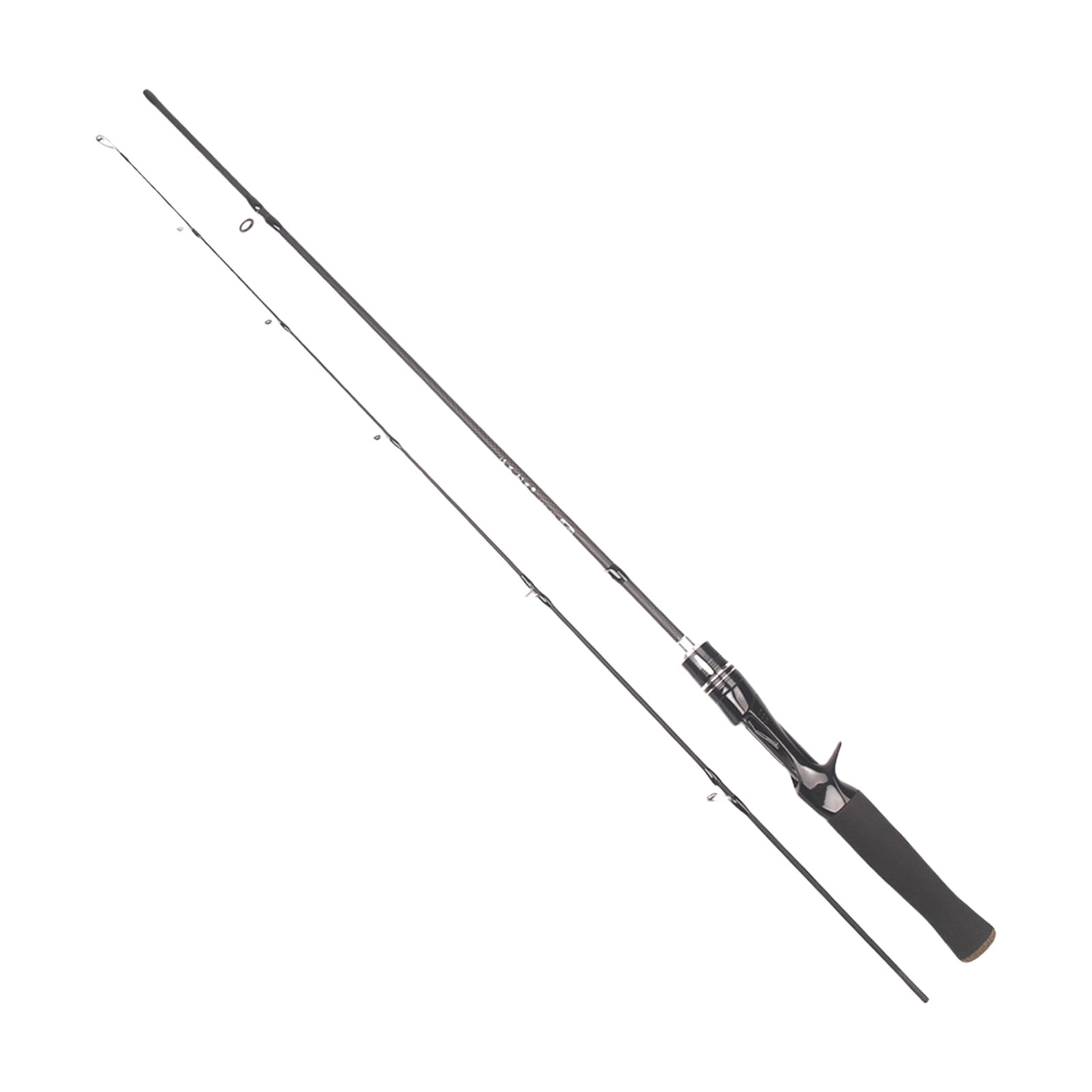 Compact UL Fishing Rod Ergonomic Grip Carbon Fishing Rod for Beginner ...