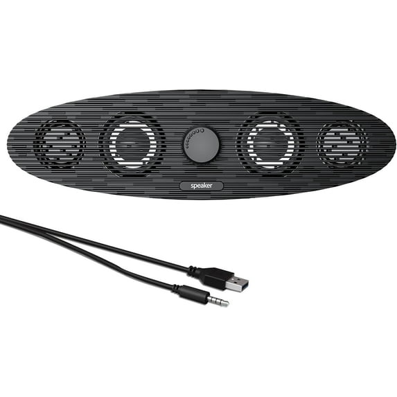 Compact USB-Powered Computer Speakers with 3W Dual Speaker & Dual ...