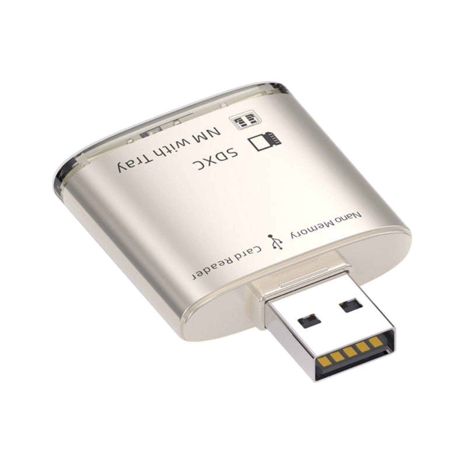 Compact USB2.0/USB3.0 to NM Card Reader Supports up to 2TB Memory Cards ...