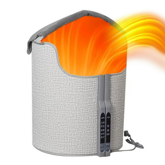 Compact Under Desk Heater With Plush Blanket, 5-Level Heat Control ...