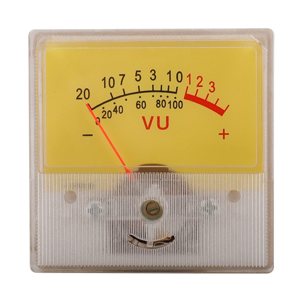 Compact VU Meter Yellow Backlight High Accuracy Power Amplifier Meter ...