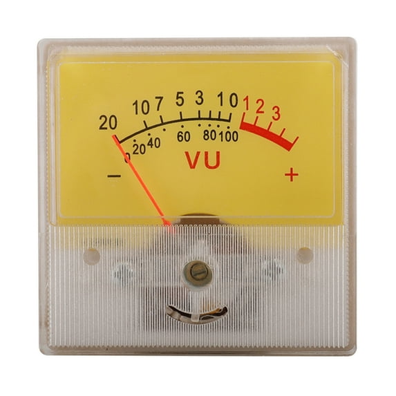 Compact VU Meter Yellow Backlight High Accuracy Power Amplifier Meter ...