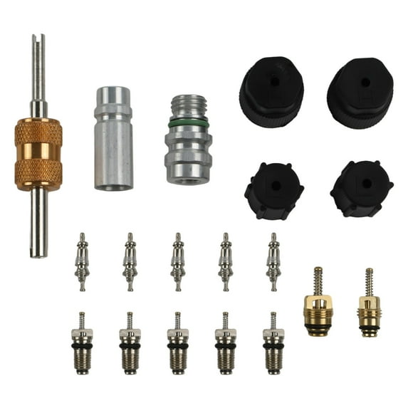 Compact Valve Core Set AC Service Port Seal HVAC System Repair ...