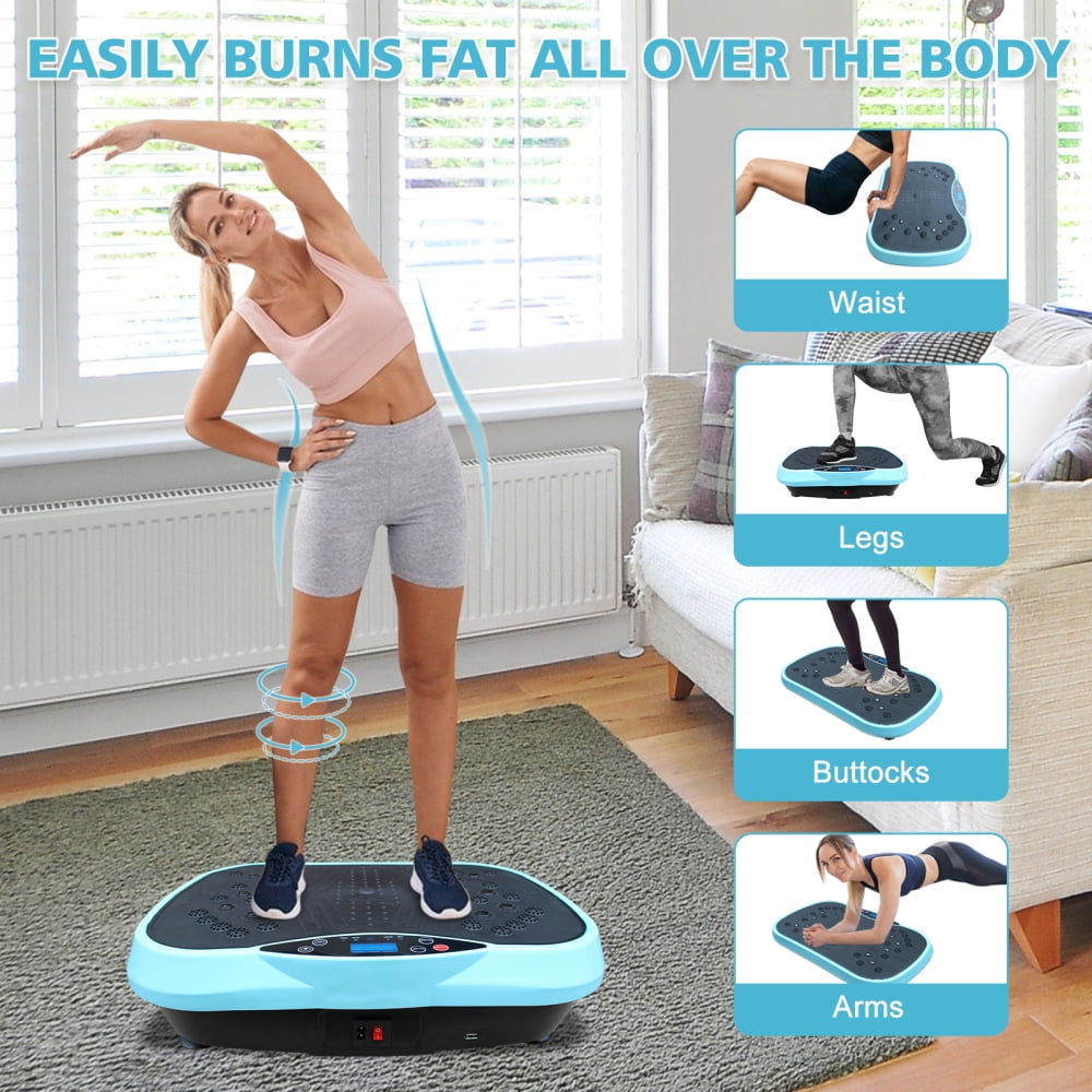 Compact Vibration Plate Exercise Machine, Remote-Controlled Ultra-Thin ...