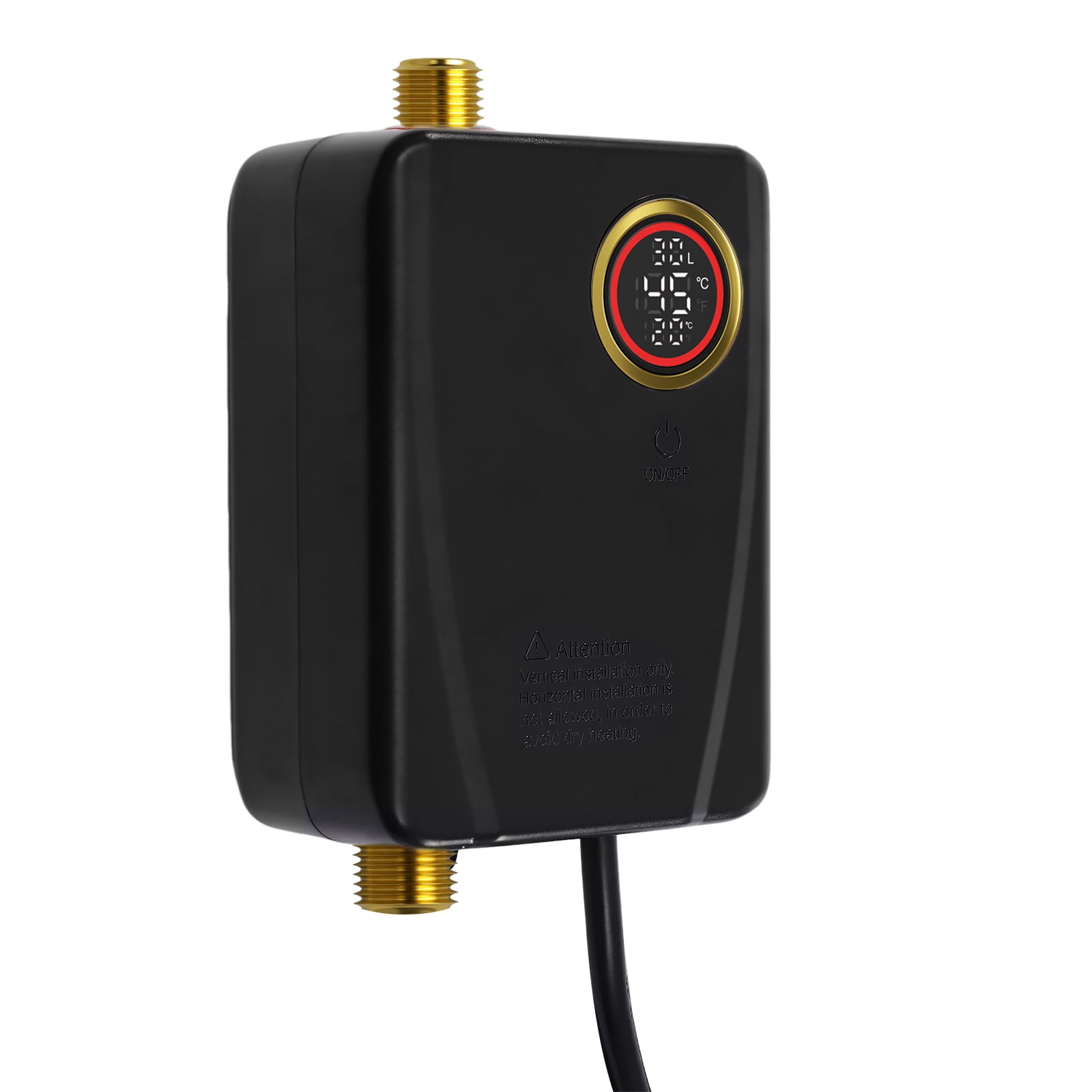 Compact Water Heater, 3000W, Stainless Steel, Auto Power-off & Safety ...