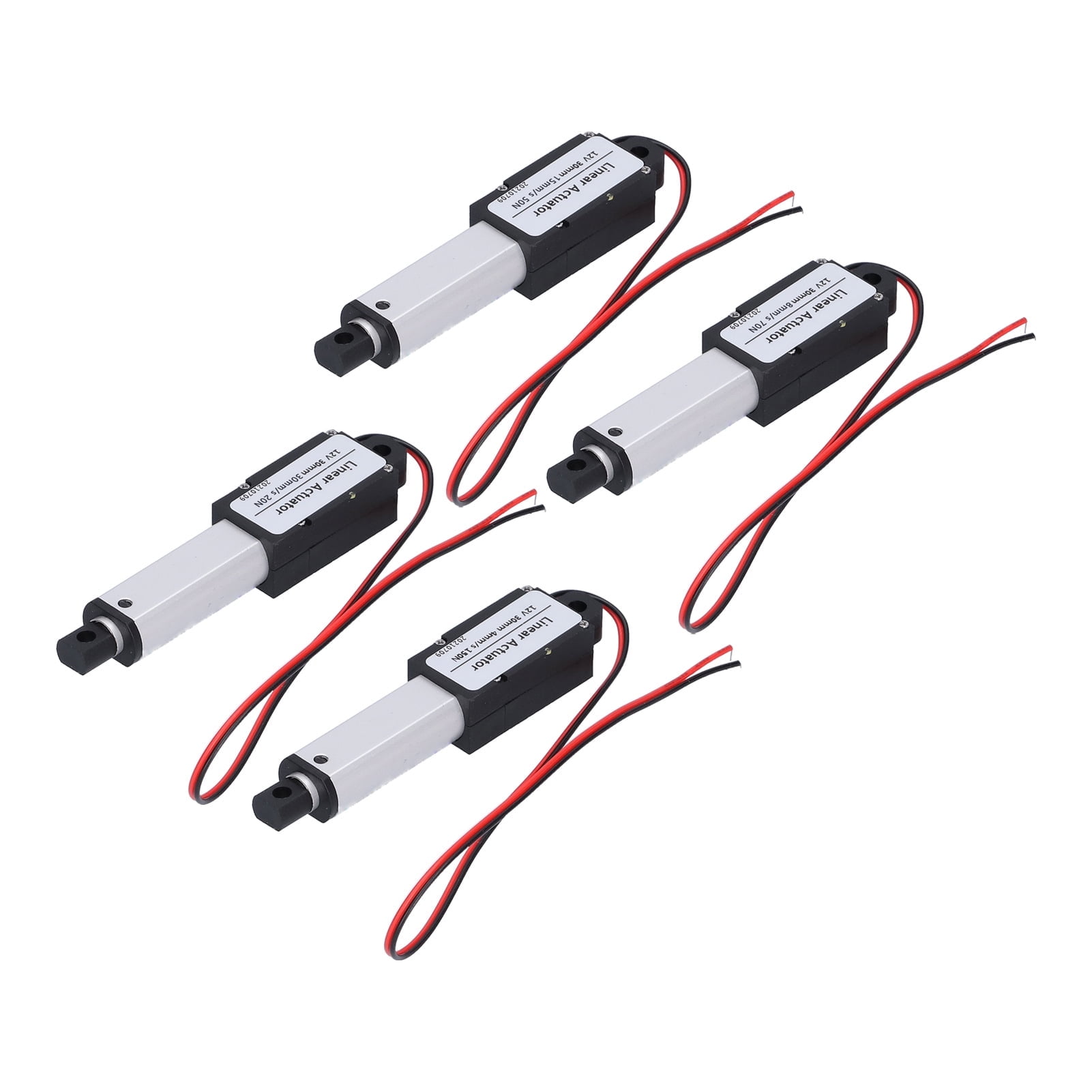 Compact and Waterproof 30mm DC 12V Linear Actuator,Noise Cancelling, Short Circuit Protection ...