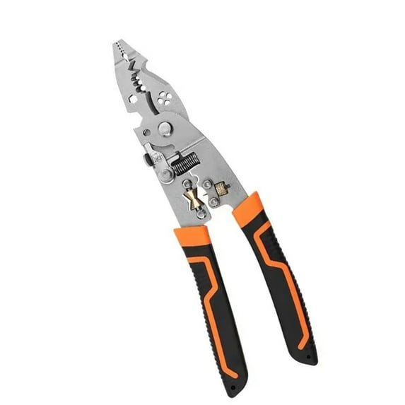 Compact Wire Stripper Plier Cable Crimping Cutting Twisting with Safety ...