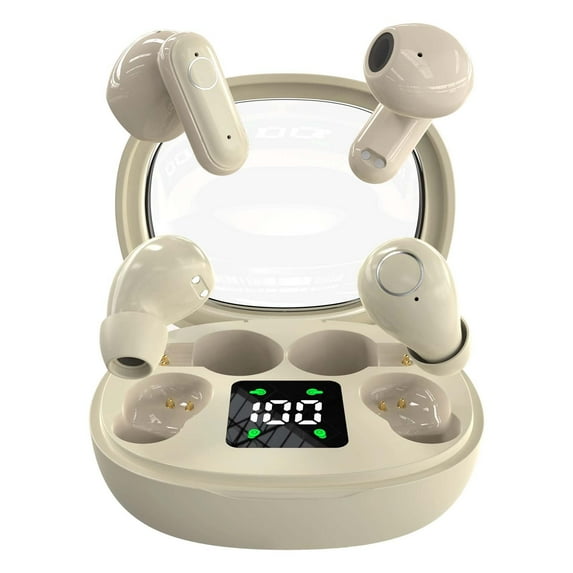 Compact Wireless Earbuds Short Design Semi In Ear Headphones For Sleep ...