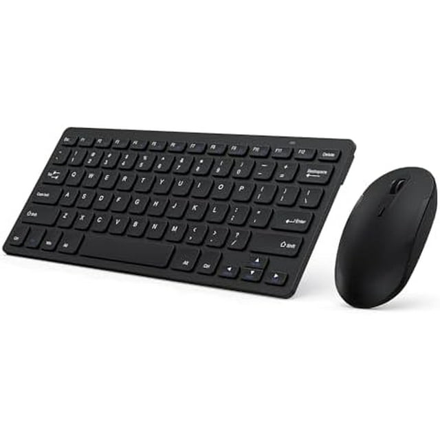 Compact Wireless Keyboard and Mouse, 2.4GHz Ultra-thin Small Wireless ...