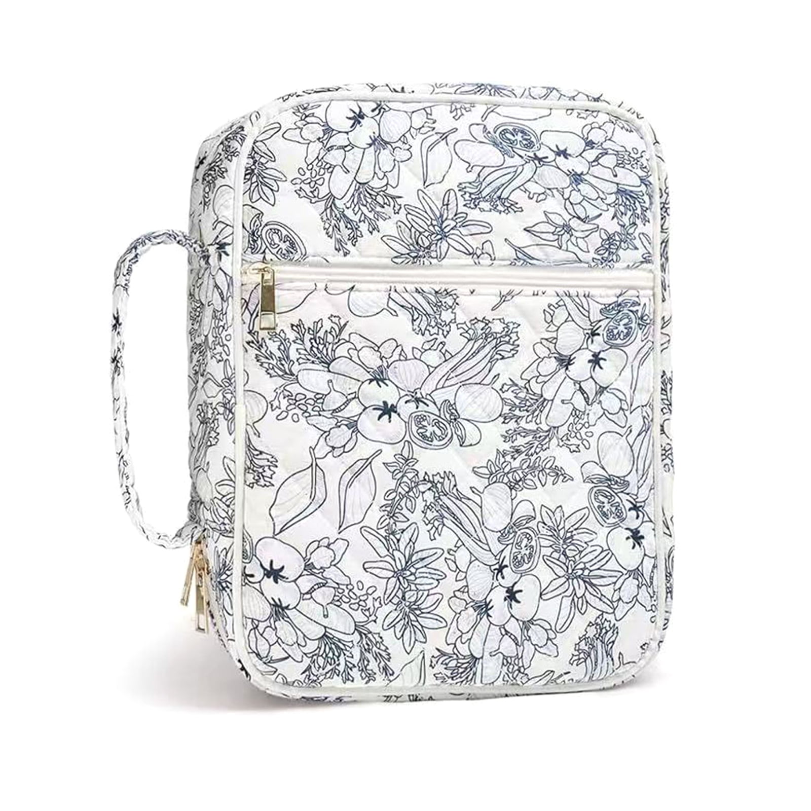 Compact Zippered Cotton Book Cover - Water-Resistant Storage for ...