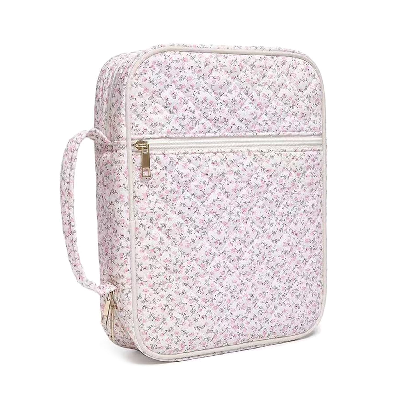 Compact Zippered Cotton Book Cover - Water-Resistant Storage for ...