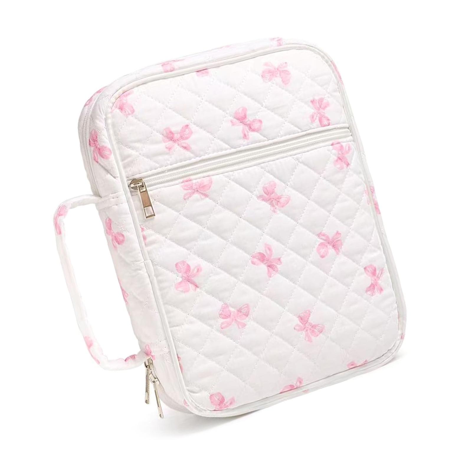 Compact Zippered Cotton Book Cover - Water-Resistant Storage for ...