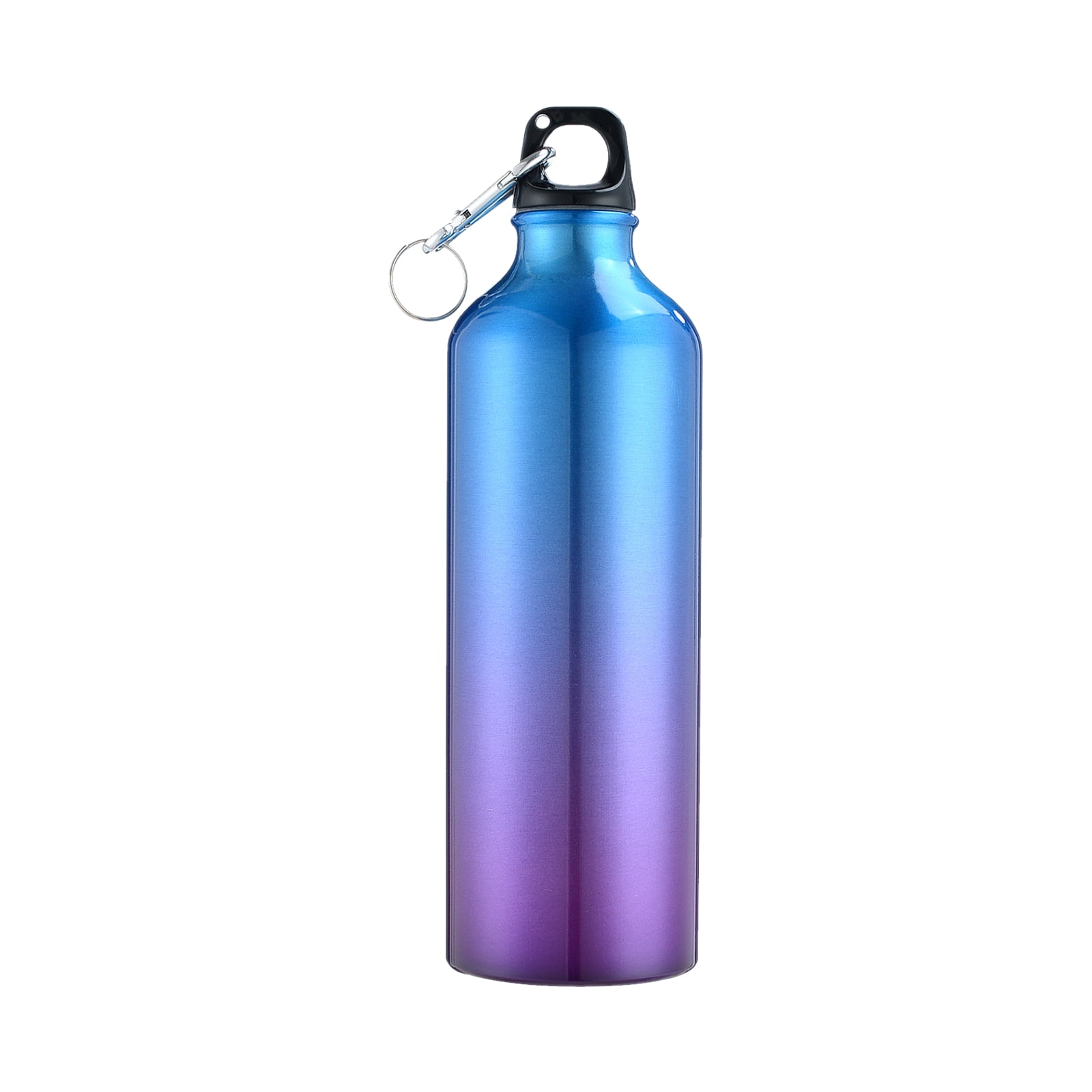 Compact and Lightweight Aluminum Water Bottle with Carabiner, 750mL ...